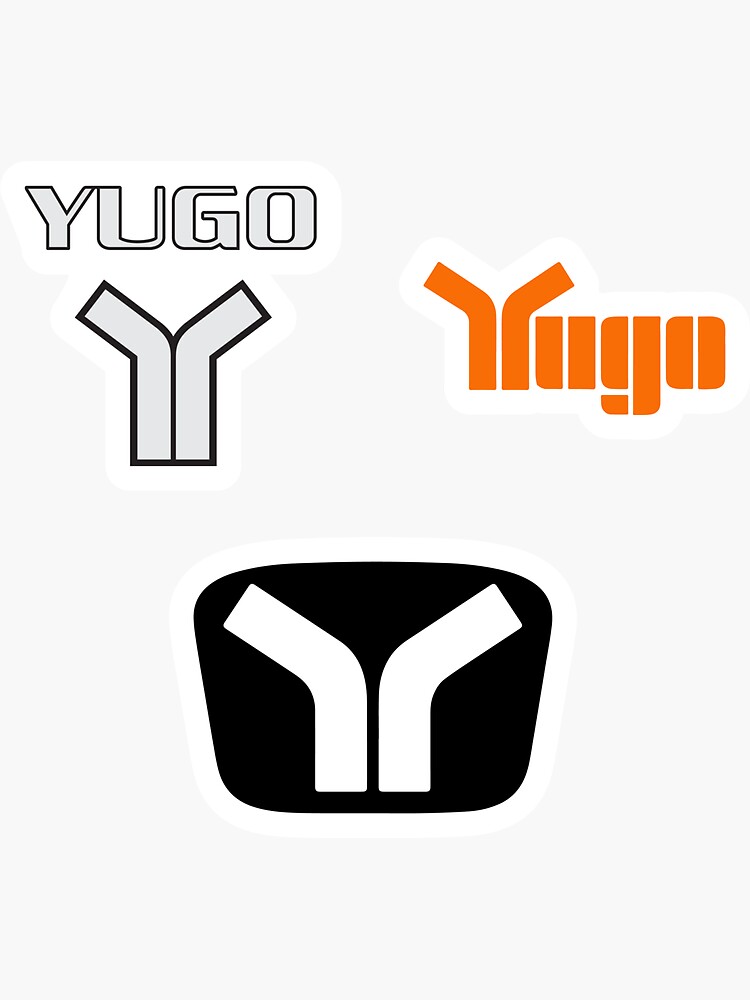 "YUGO zastava car" Sticker by balkanio | Redbubble