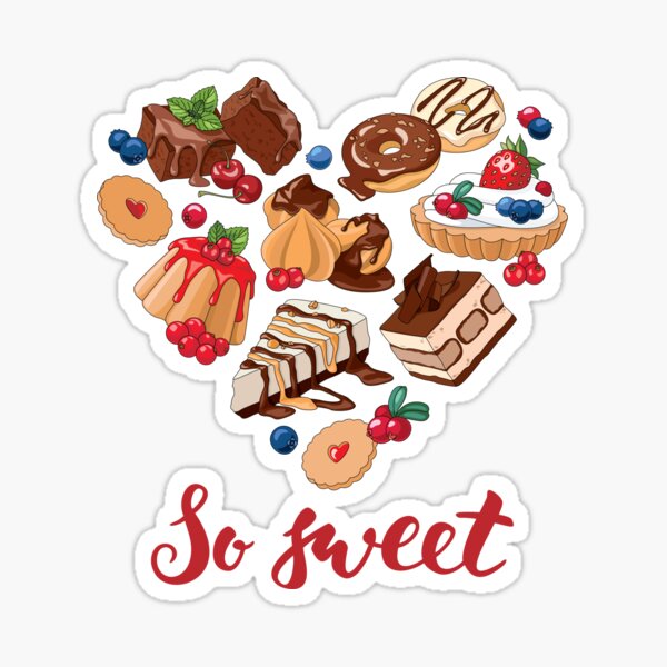 "So sweet" Sticker for Sale by LunaSolvo | Redbubble