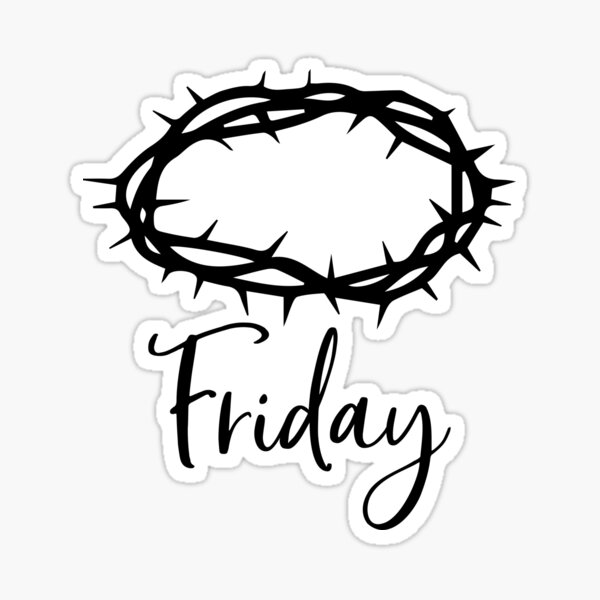"Good friday" Sticker by Ashi17 | Redbubble