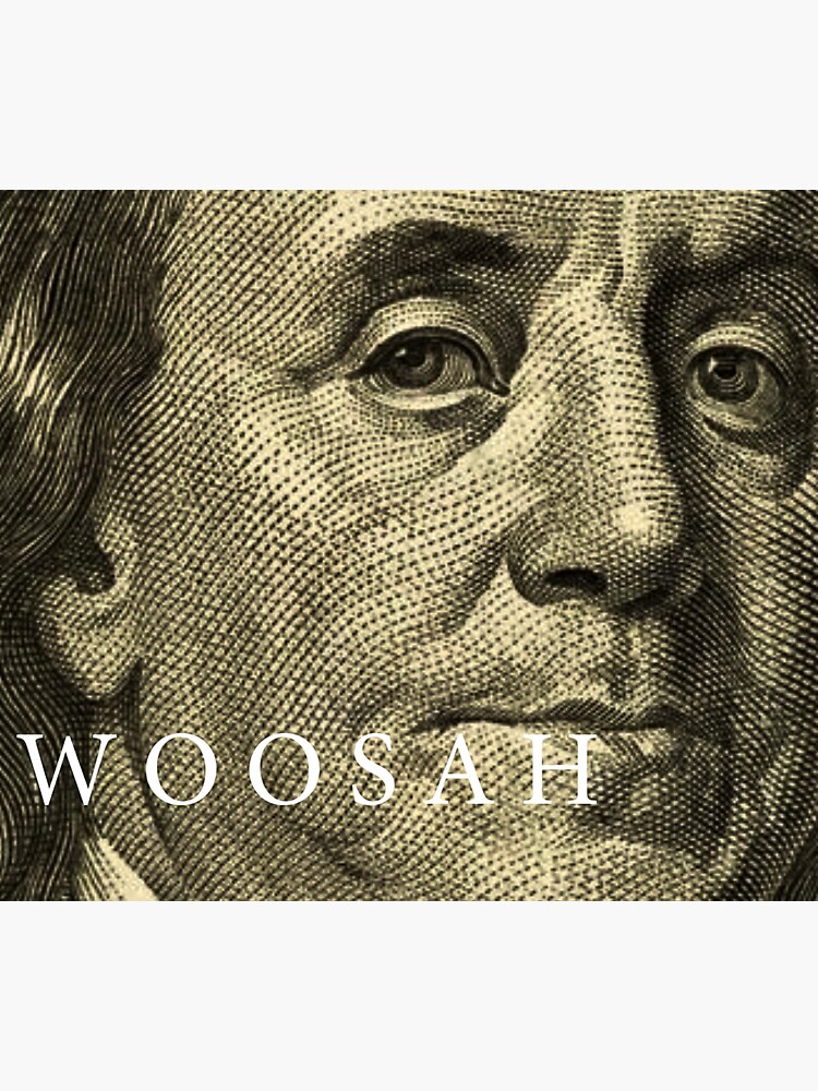 "Benjamin Franklin Woosah" Sticker by YoungNeo96 | Redbubble