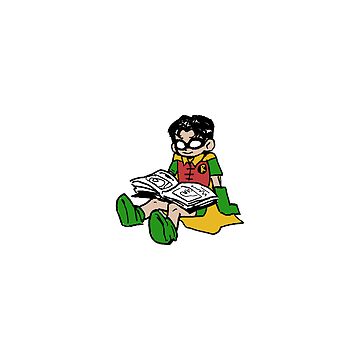 "reading robin" Sticker for Sale by niteween | Redbubble