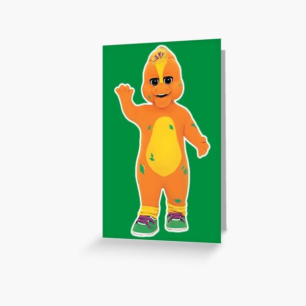 "Barney The Dinosaur Riff" Greeting Card by YourFavouriteSI | Redbubble