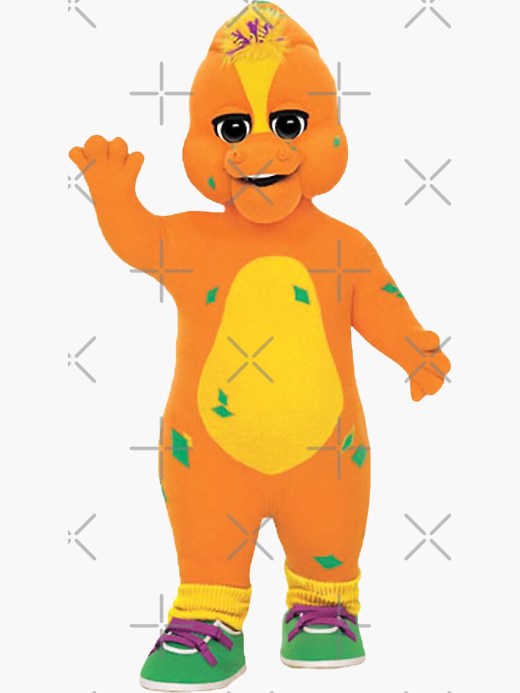"Barney The Dinosaur Riff" Sticker by YourFavouriteSI | Redbubble