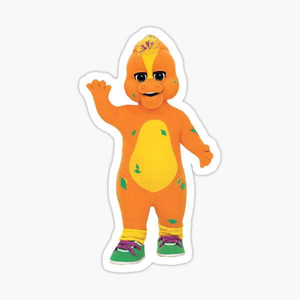 "Barney The Dinosaur Riff" Sticker by YourFavouriteSI | Redbubble