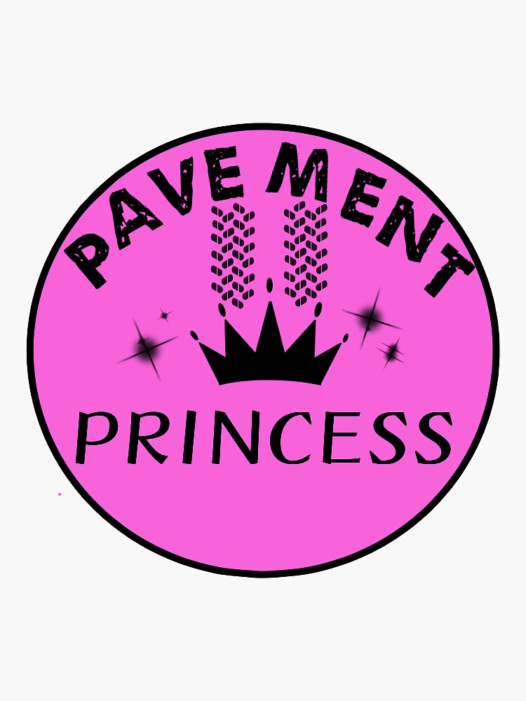 "Pavement Princess (Light Pink)" Sticker for Sale by fbartstudio ...