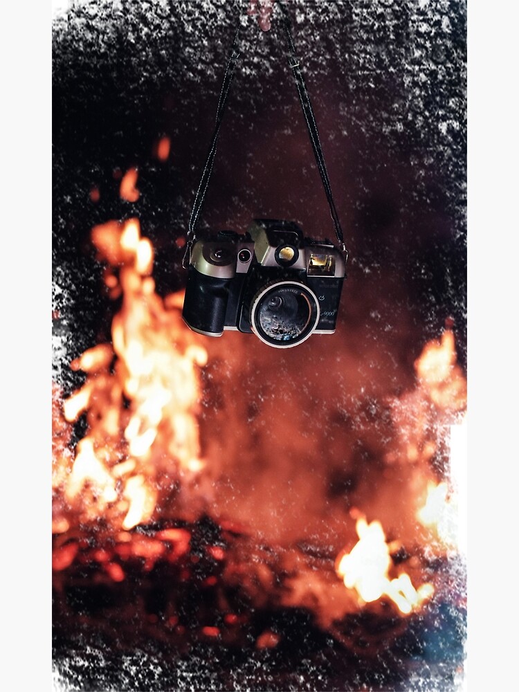 "Camera on fire" Poster for Sale by MileStore | Redbubble