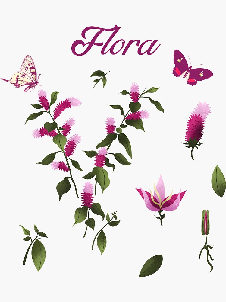 "Flora" Sticker for Sale by Ipilsipi | Redbubble