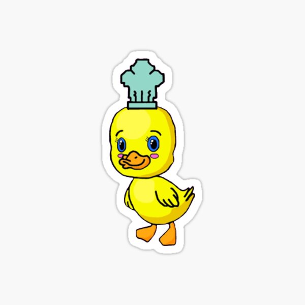 "RUBBER DUCK With Chef Hat" Sticker by Getsomecakes | Redbubble