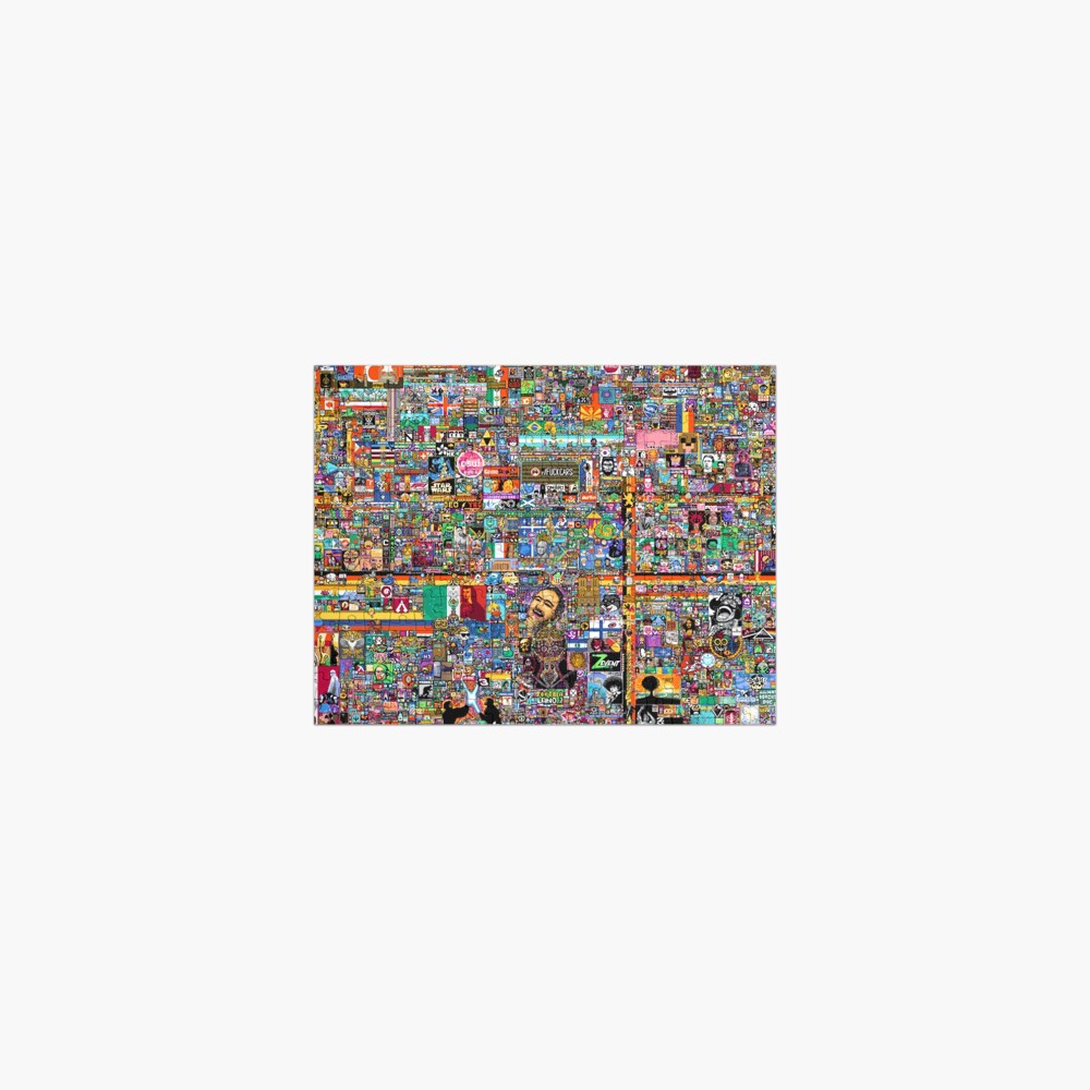 "r/place 2022 Ultra HD Reddit Place Official Final Canvas" Jigsaw ...
