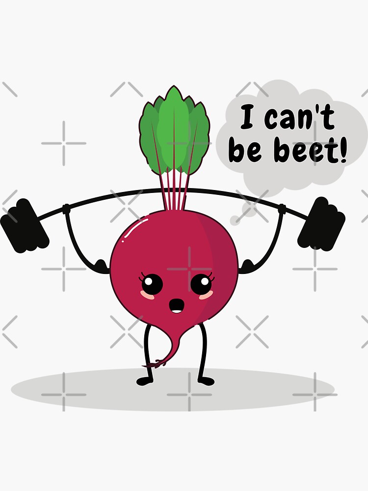 "I CAN'T BE BEET - FUNNY VEGAN BEET MEME" Sticker by 519Creative ...