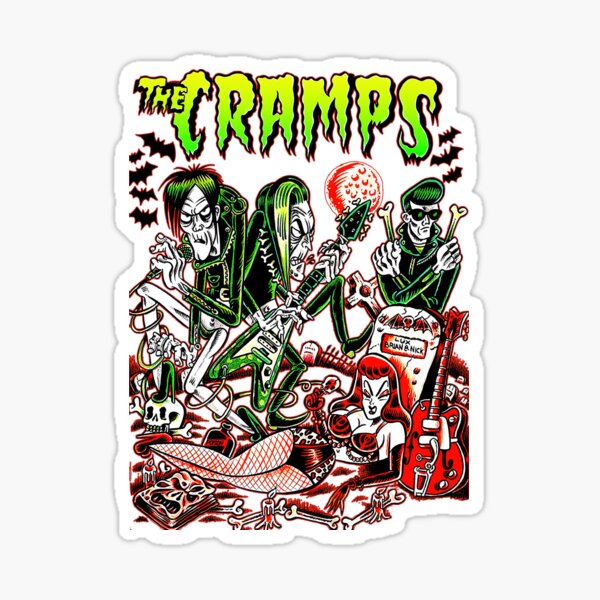 "Psychobilly" Sticker by NostalgiaAttic | Redbubble