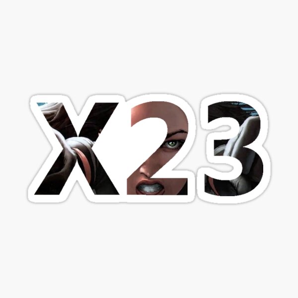 "X23 " Sticker by jandabinal | Redbubble
