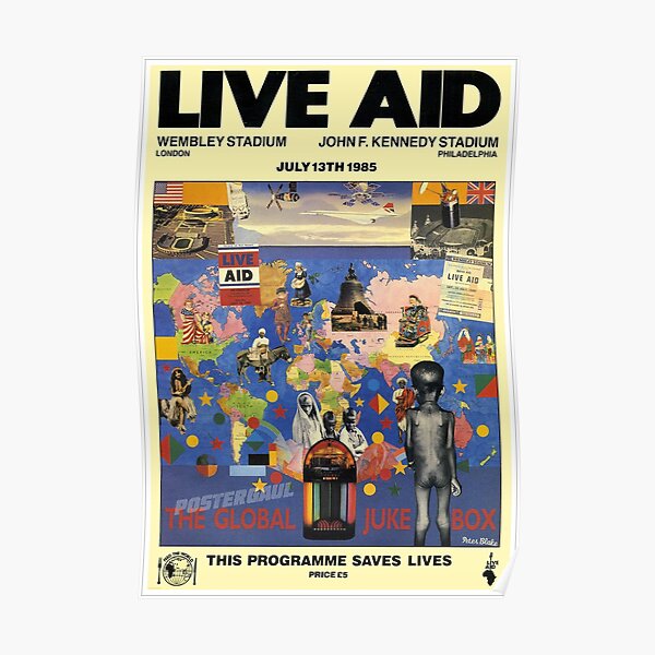 "Live Aid" Poster by billmedina | Redbubble