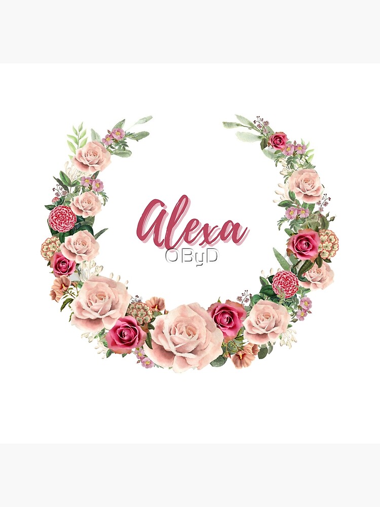 "Alexa Name Art Design" Poster for Sale by OByD | Redbubble