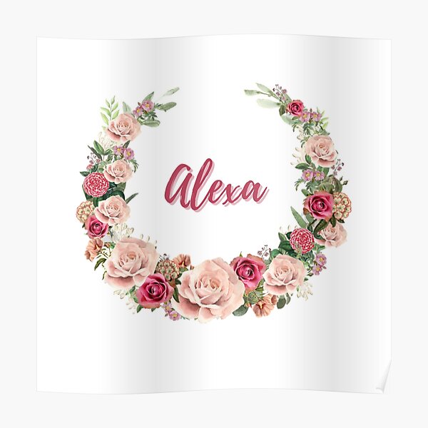 "Alexa Name Art Design" Poster for Sale by OByD | Redbubble