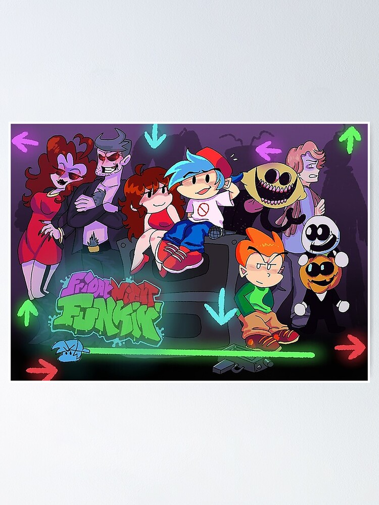 "Friday Night Funkin Poster" Poster for Sale by Bailey-johnn | Redbubble