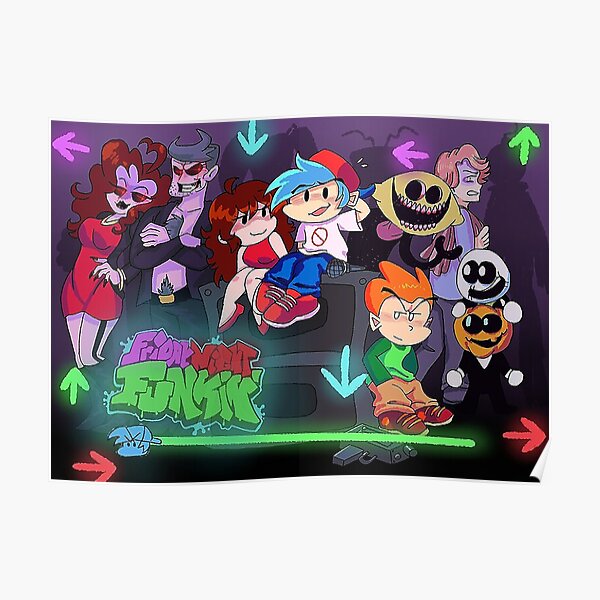 "Friday Night Funkin Poster" Poster for Sale by Bailey-johnn | Redbubble