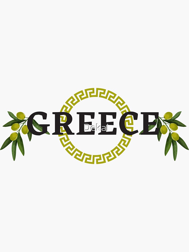 "Greek Olive Branch Decal" Sticker for Sale by Dekal | Redbubble