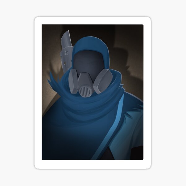 "BLU Pyro" Sticker by scorpiolight | Redbubble