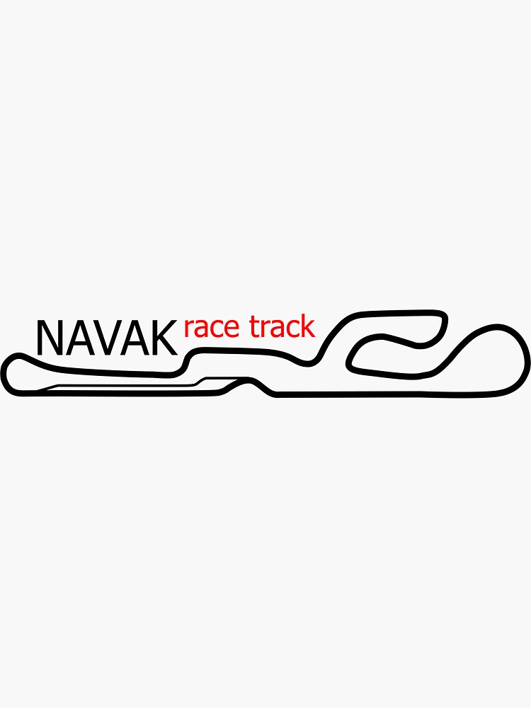 "Navak race track" Sticker by sumar4esk0237aj | Redbubble