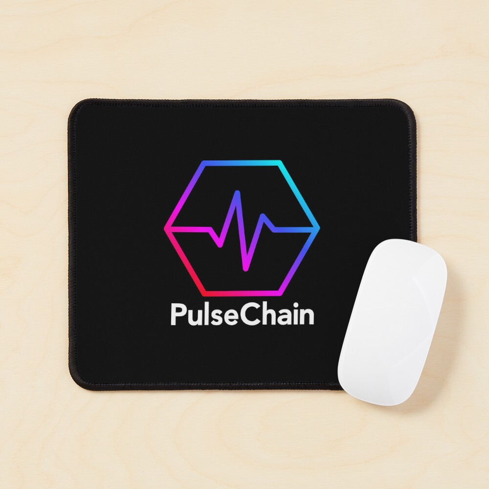 "Copy of Pulse Chain Crypto Currency Logo Black and White" Sticker for ...