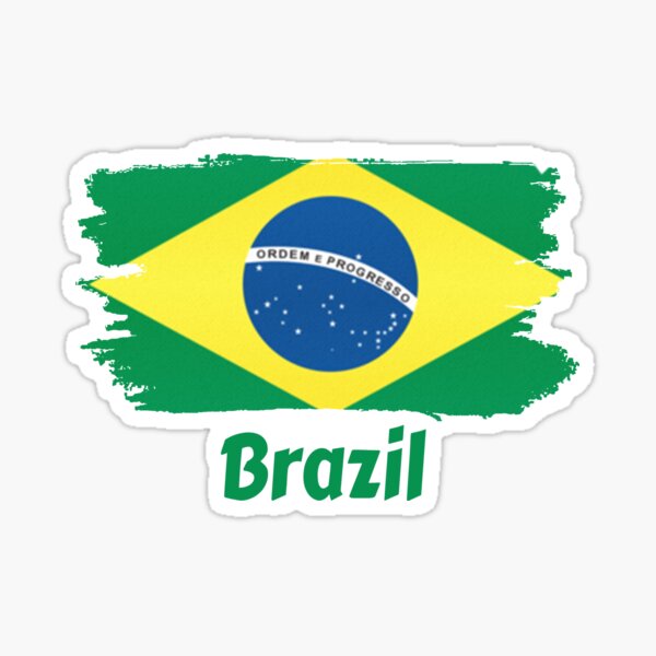 "Brazil Flag" Sticker by HopaHope | Redbubble