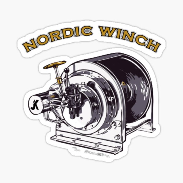 "Nordic Winch" Sticker by Kolstrand | Redbubble