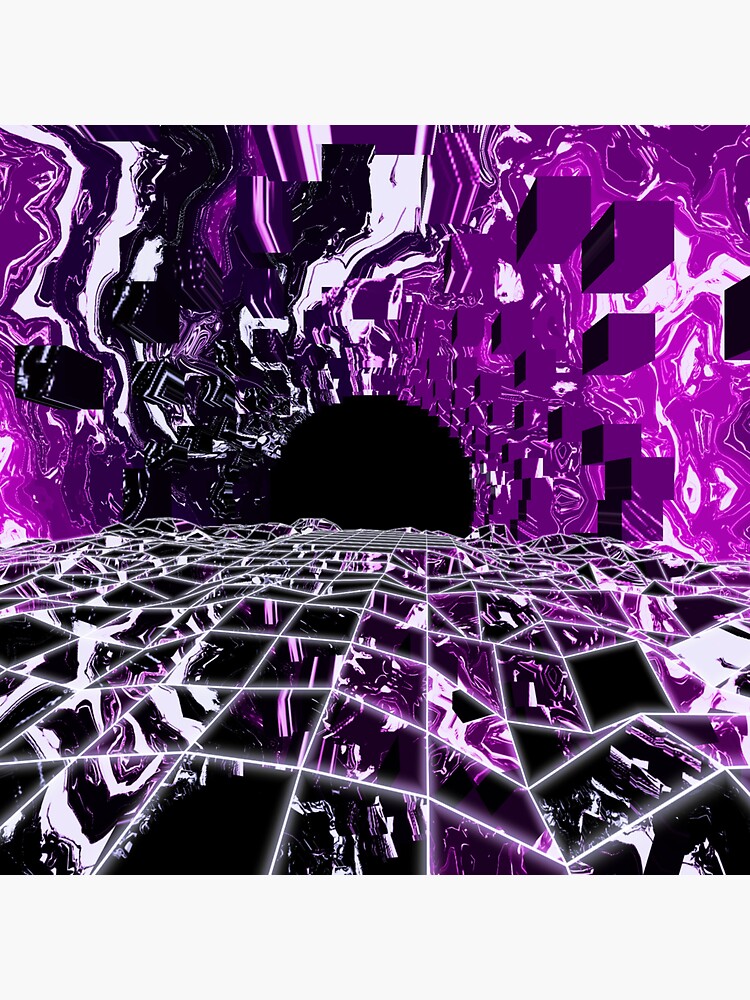 "Into the Purple Multiverse" Sticker by Nerddegreeburns | Redbubble