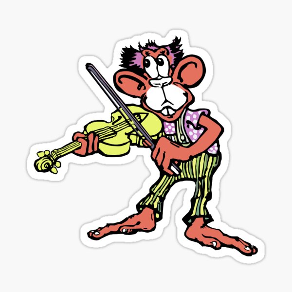 "IOMMI MONKEY STICKER REVERSE 3X3" Sticker for Sale by WOOFANG | Redbubble