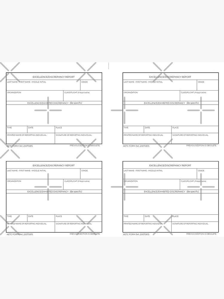 "AETC Form 341" Sticker for Sale by willpate | Redbubble
