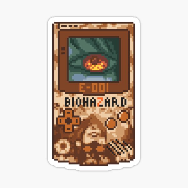"Resident Evil 7 Handheld Pixel Art" Sticker by AlleenasPixels | Redbubble