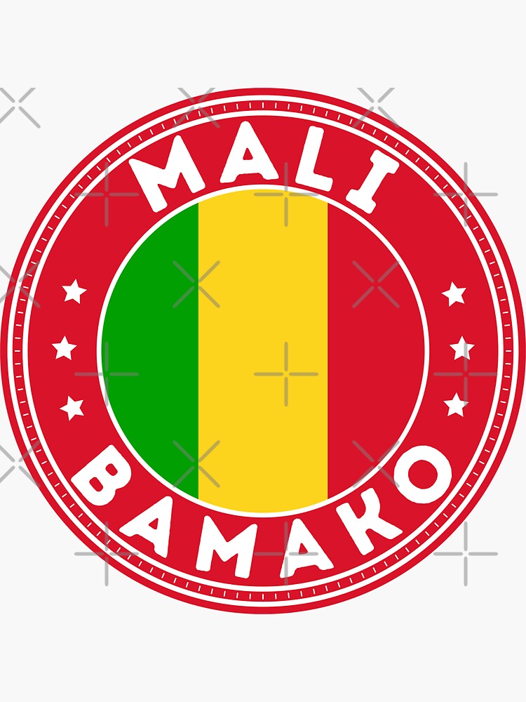 "Mali Flag Bamako" Sticker by worldpopulation | Redbubble