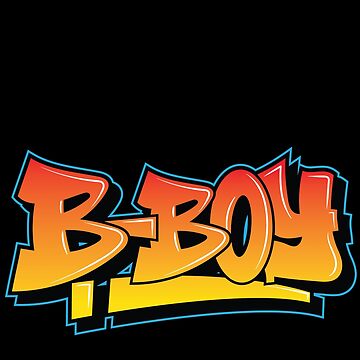 "Bboy B boy Breakdance Graffiti Design" Sticker for Sale by ozumdesigns ...