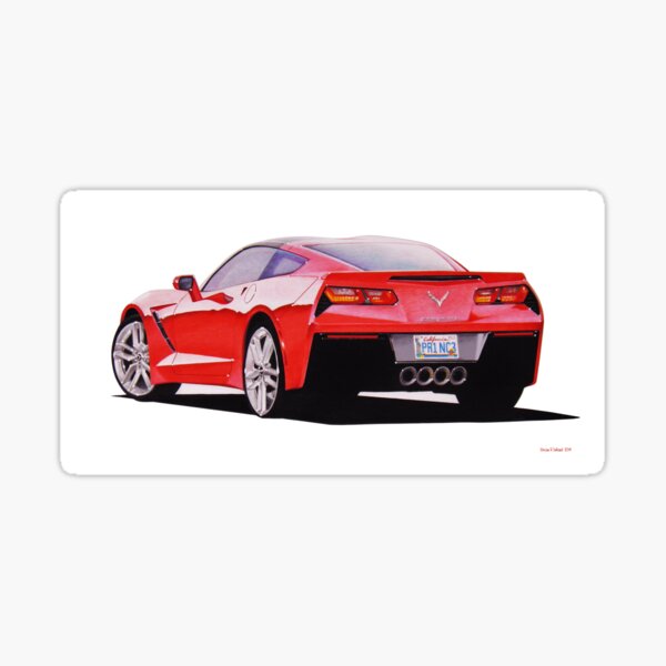 Funny Sticker Corvette Gift Idea Set of 3 Drive A Hybrid My Corvette ...