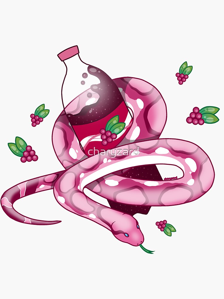 "Raspberry Retic" Sticker by charyzard | Redbubble