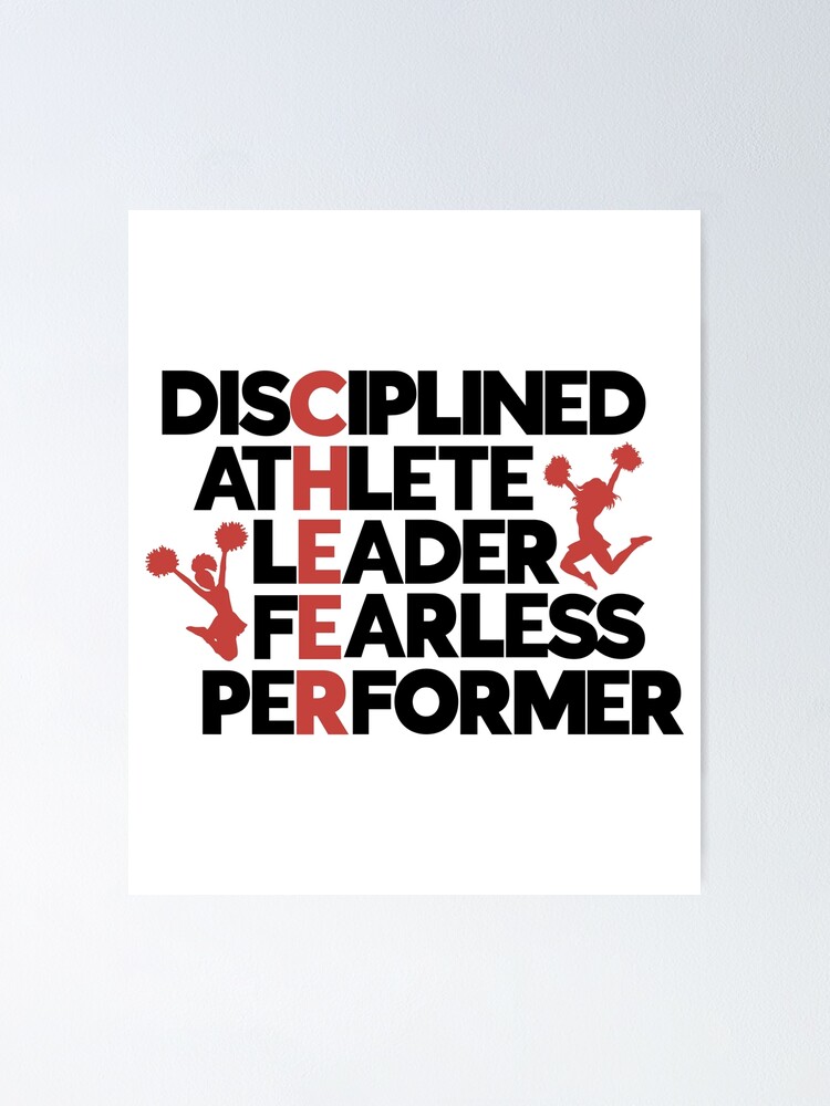 "Cheer / cheerleading typography words with cheerleader silhouette ...