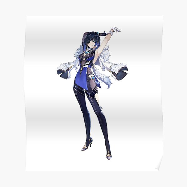 "Yelan Genshin Impact - Sticker " Poster by Azzer-TM | Redbubble