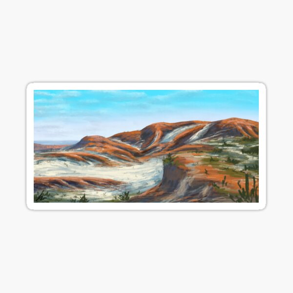 "Terra’s Mesa" Sticker by L-Blackhill | Redbubble