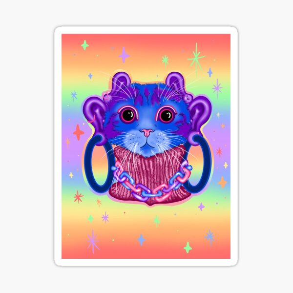"Kurio" Sticker by SandraDeandaART | Redbubble