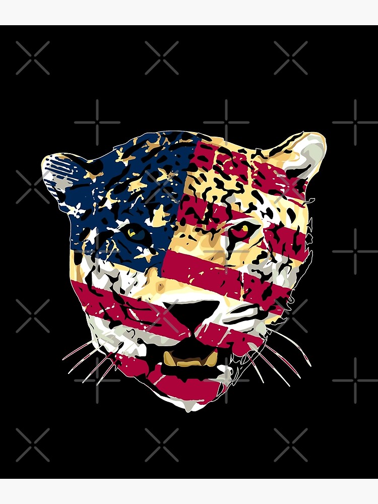 "Leopard Usa Flag" Poster for Sale by SenYou | Redbubble