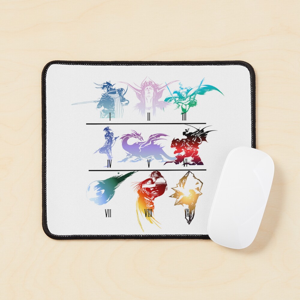 "Final Fantasy 1-9 Logo Art" Sticker for Sale by Zerger | Redbubble