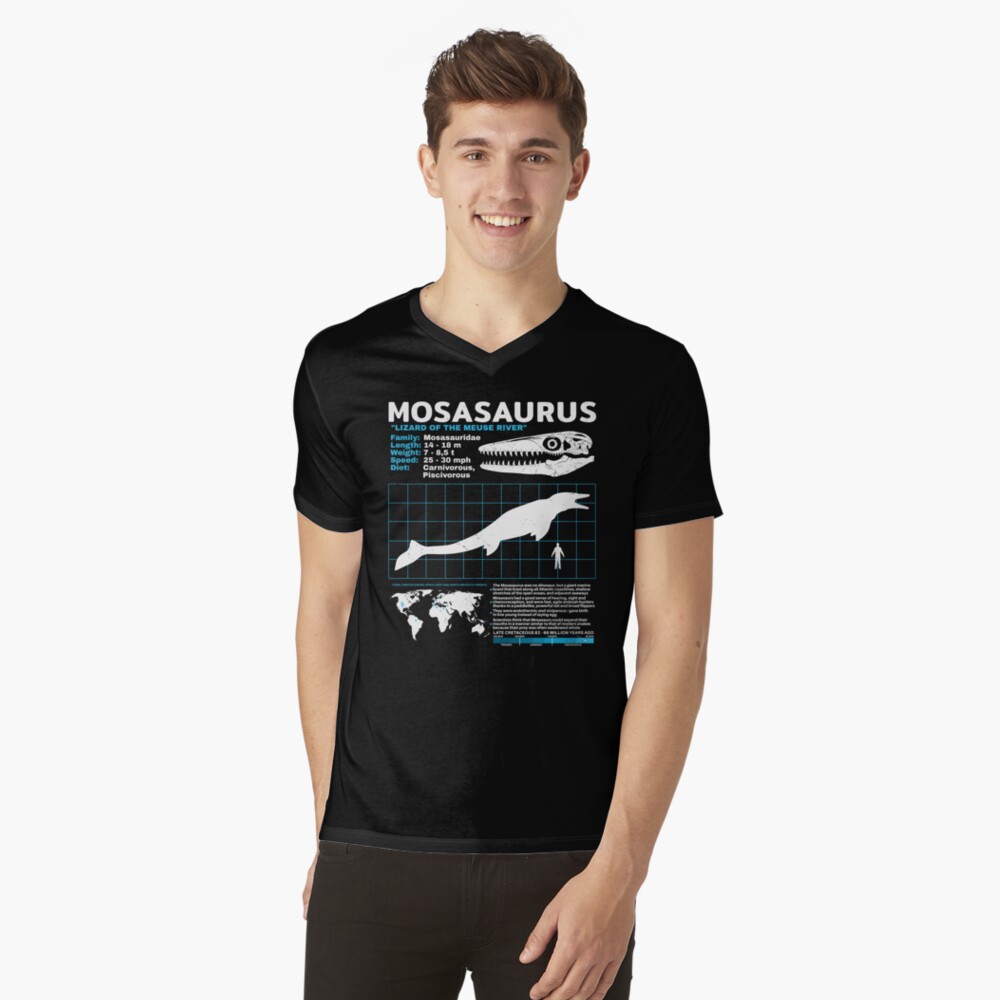 "Mosasaurus data sheet" Sticker by NicGrayGraphic | Redbubble