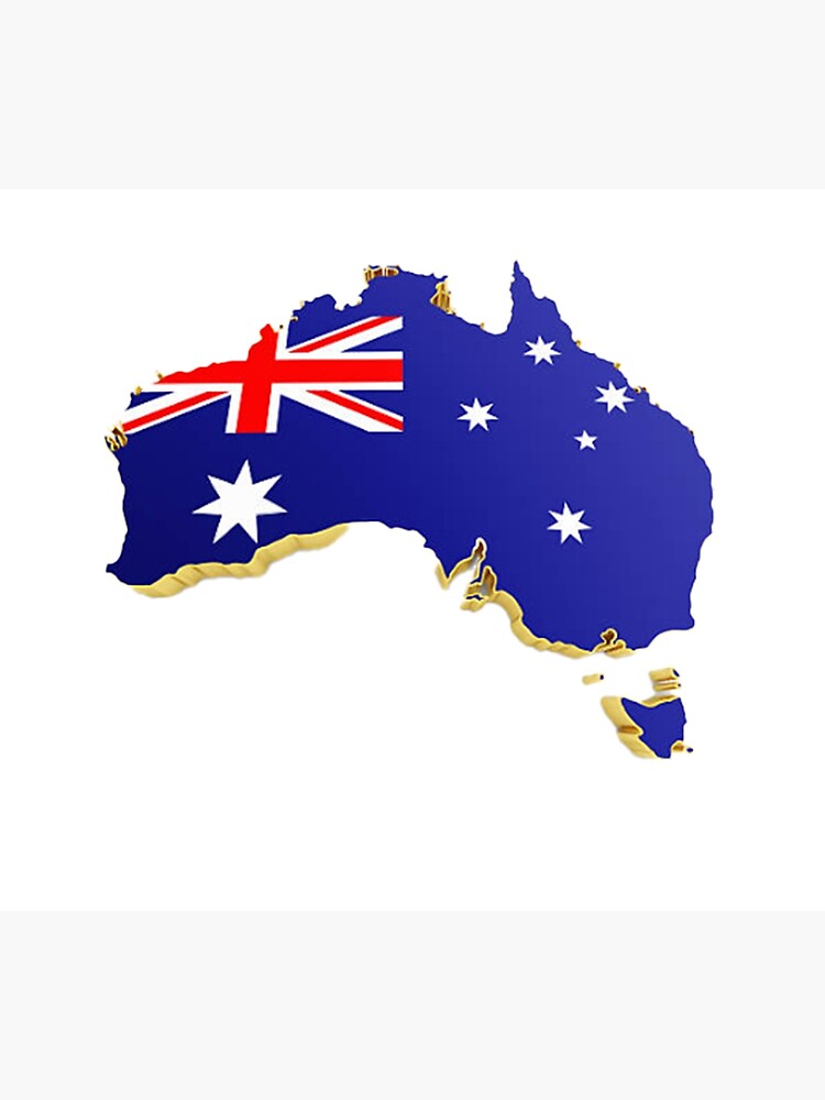 "Shape of Australia" Poster for Sale by RealDes1gn | Redbubble