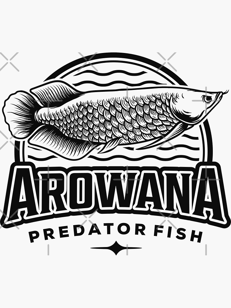 "Arowana Predator Fish" Sticker by CallOfAdventure | Redbubble