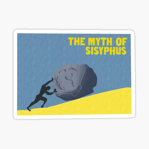 "The Myth of Sisyphus" Sticker by Bourree | Redbubble