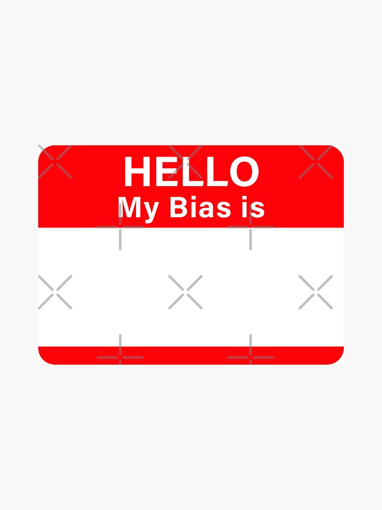 "kpop bias name tag sticker" Sticker by sunrisego | Redbubble
