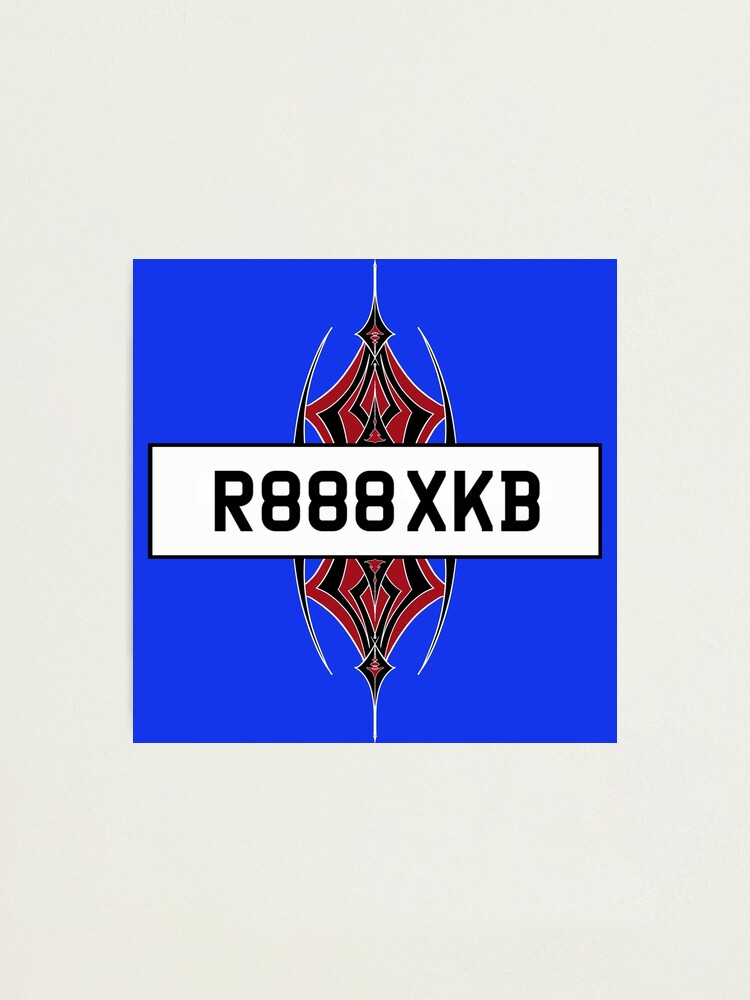 "Autokennzeichen mit Auto-Hex-Farbcode-Hintergrund und ...