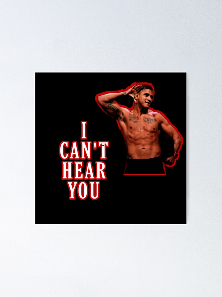 "GILBERT BURNS UFC FIGHTER ''UFC 273''" Poster for Sale by ...