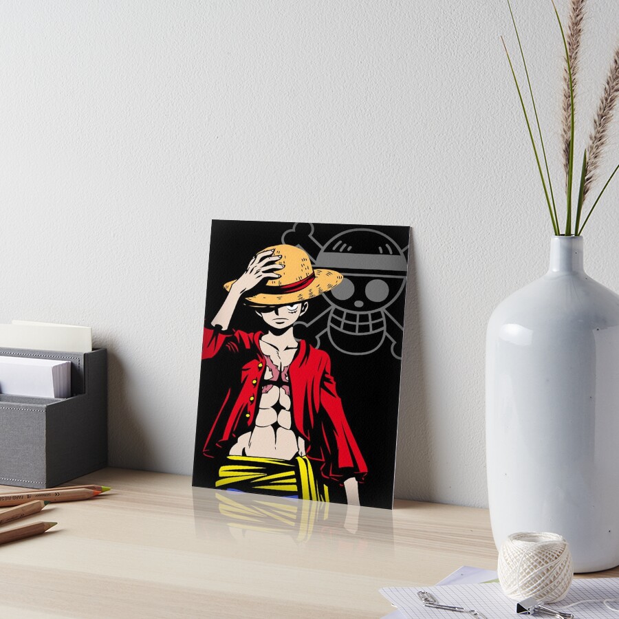 "monkey d luffy" Art Board Print by blackkshipp | Redbubble