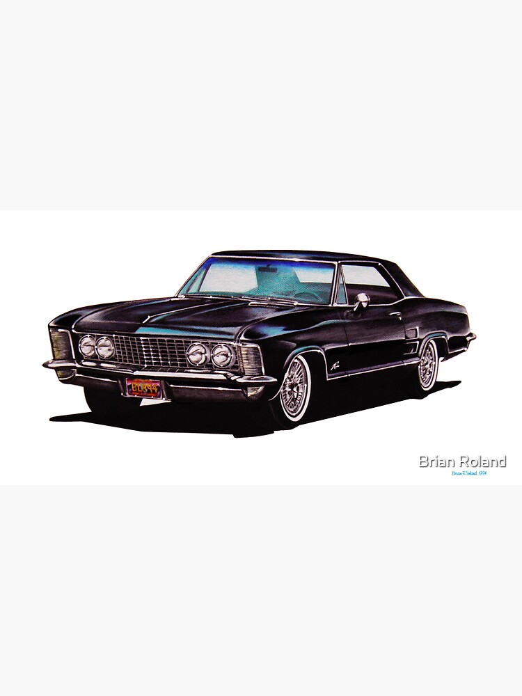 "1963 Buick Riviera" Sticker by brianrolandart | Redbubble